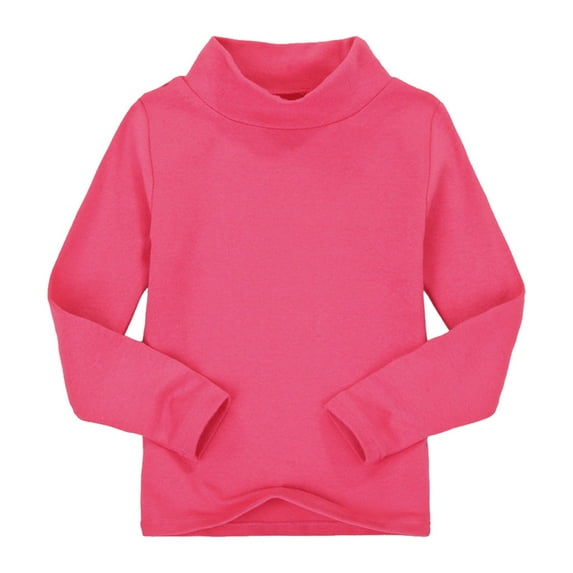 Baby Girls Soft Cotton Thermal Shirts Mock Crewneck Long Sleeve ...