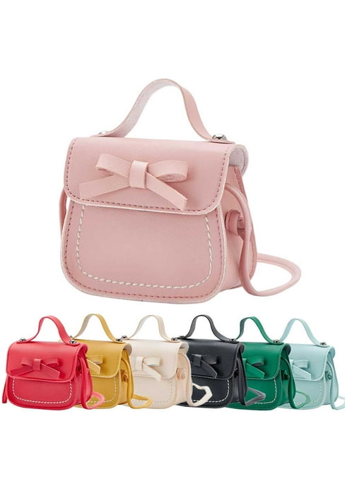 Fymall Fashion Small Purse for Little Girls Toddler Kids Cute Bow Mini ...
