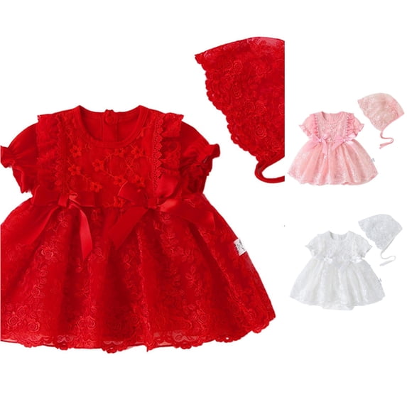 Baby Girls Spring Summer Bow Tie Short Sleeve Fashion Indoor Outdoor ...