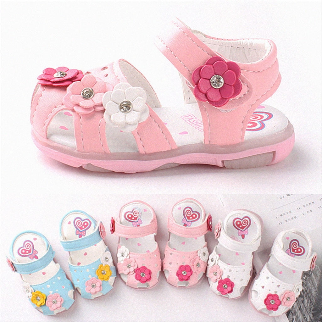 Baby Girls Summer Sandals Newborn Princess First Walking Shoes Flat ...