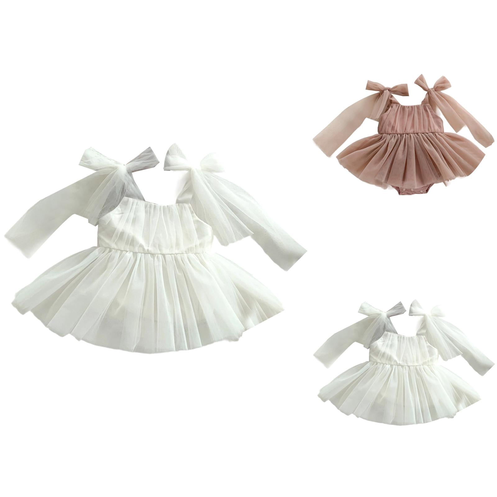 Baby Girls Summer Sleeveless Romper Dress Mesh Tutu Outfit For ...