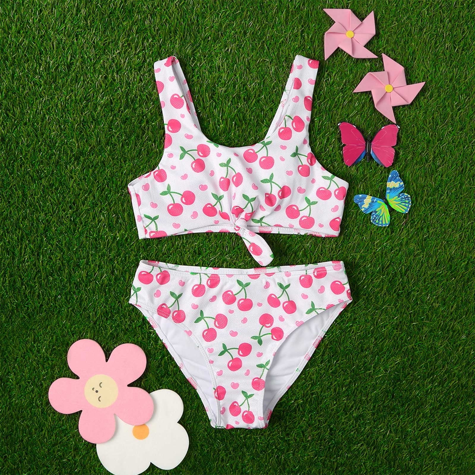 Baby Girls Swimwear Children's Swimsuit Sleeveless Leopard Print ...