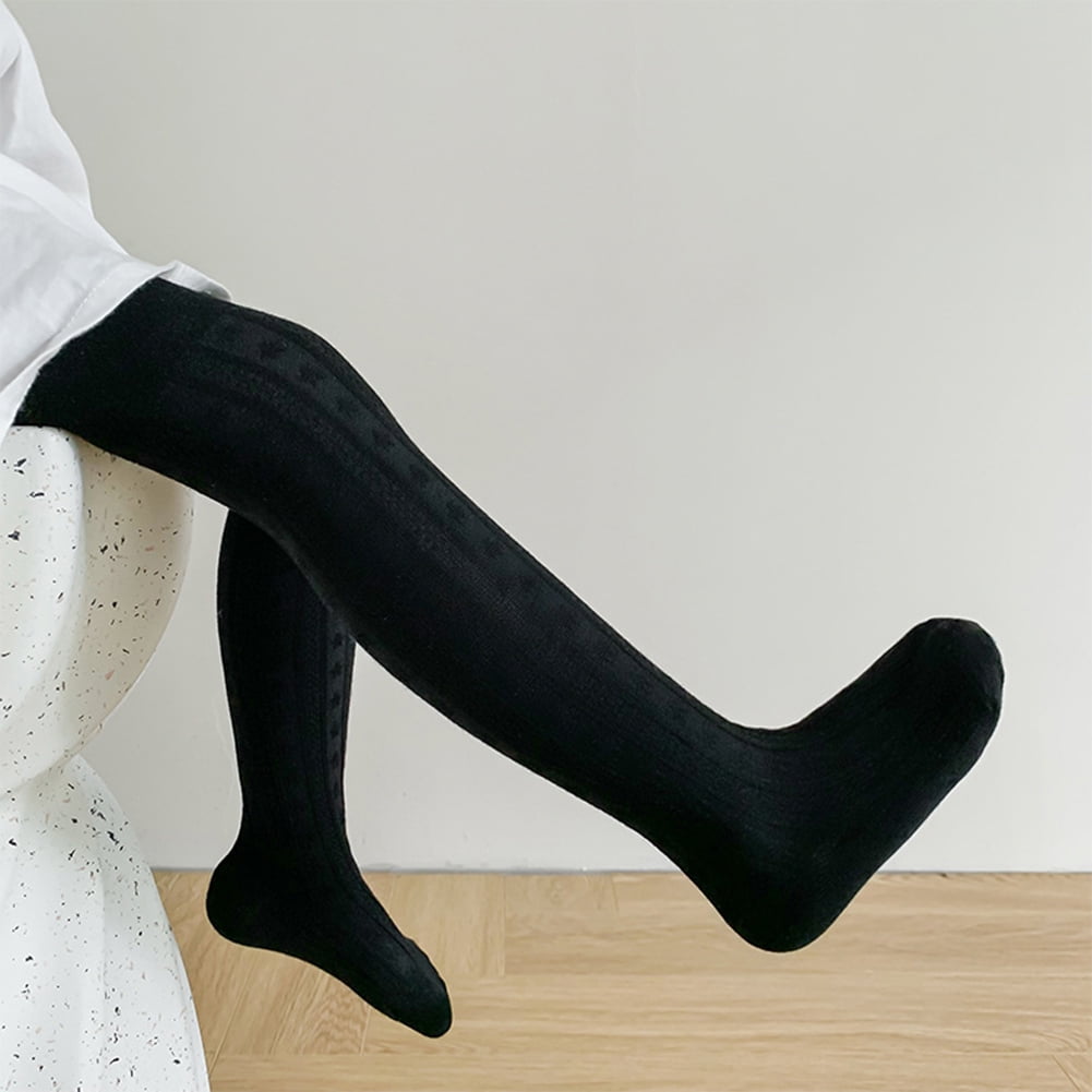 Baby Girls Tights Cable Knit Leggings Stockings Cotton Warm Pantyhose ...