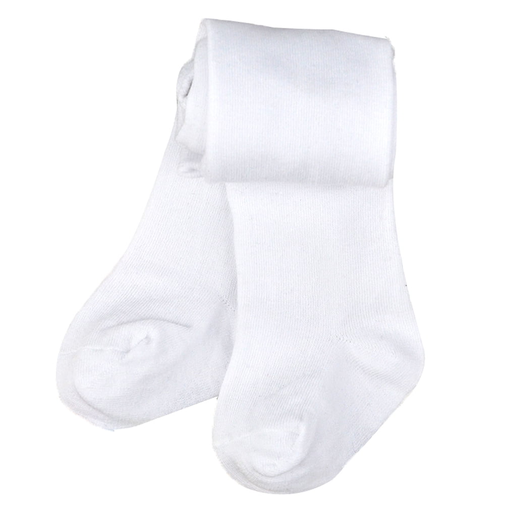 Baby Girls Tights Newborn Solid Color Soft Cotton Leggings Infant ...