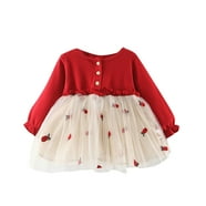 PatPat Infant Toddler Girl Long Sleeve Jacket & Floral Mesh Tank Dress Set, 6-9M - Walmart.com