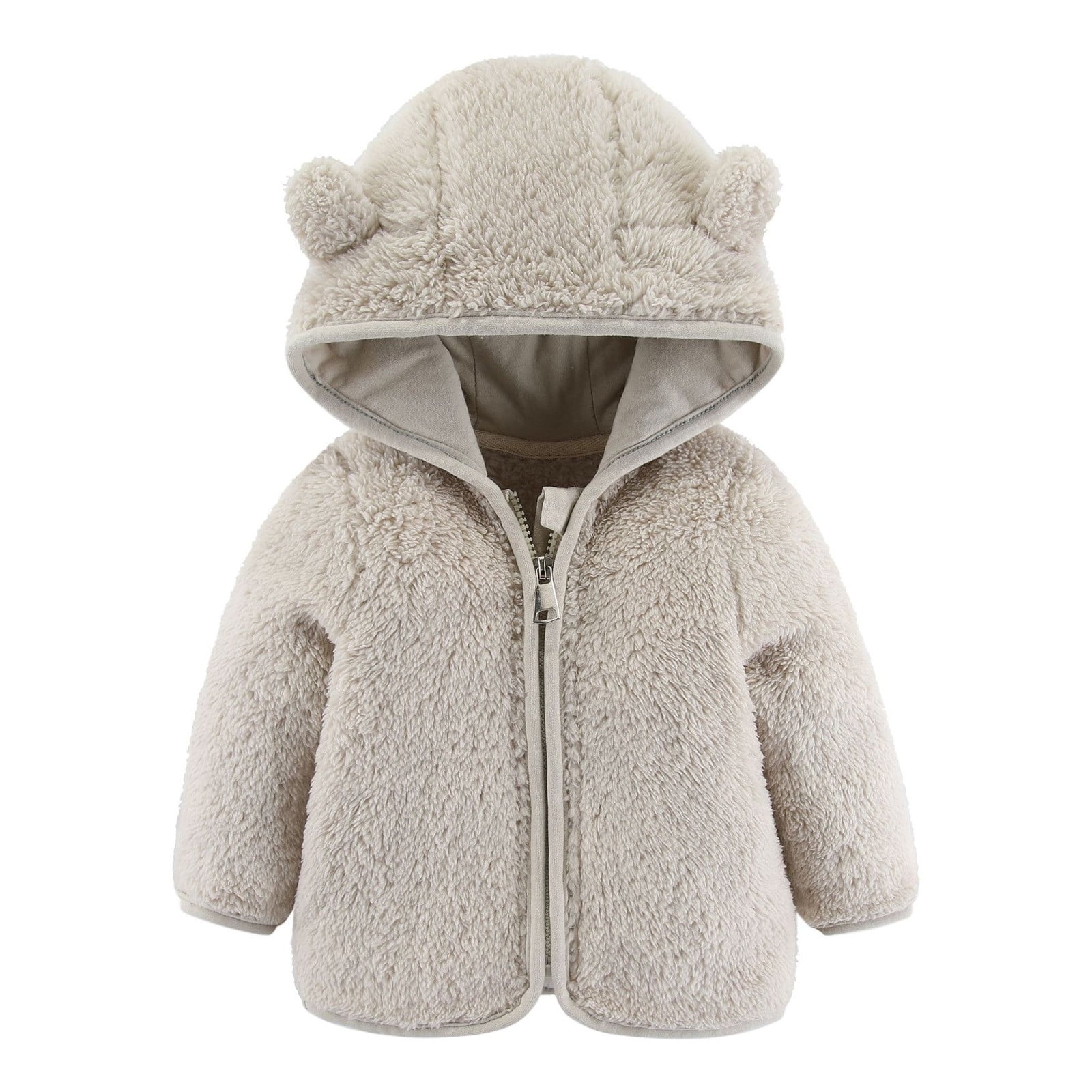 Baby Girls Winter Coat Fleece Bear Ear Cute Jackets for Baby Boys ...