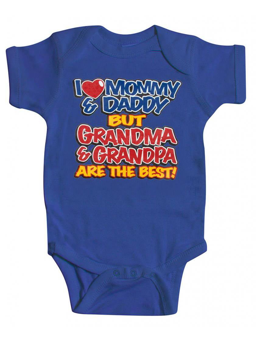Baby "Grandma & Grandpa" Bodysuit - Royal - 24M - Walmart.com