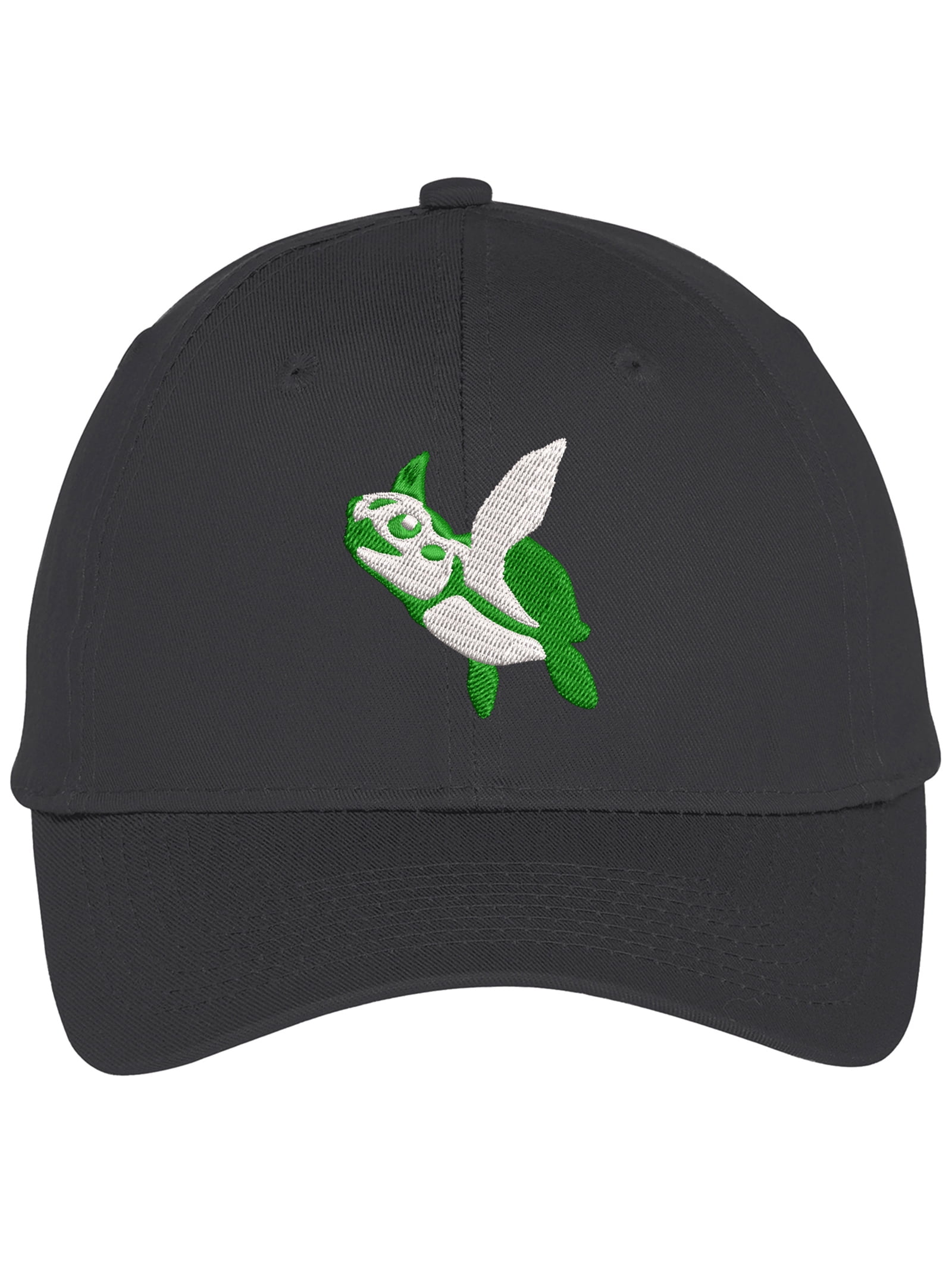 Baby Green Sea Turtle Swimming In Ocean Low Profile Cotton Adjustable ...