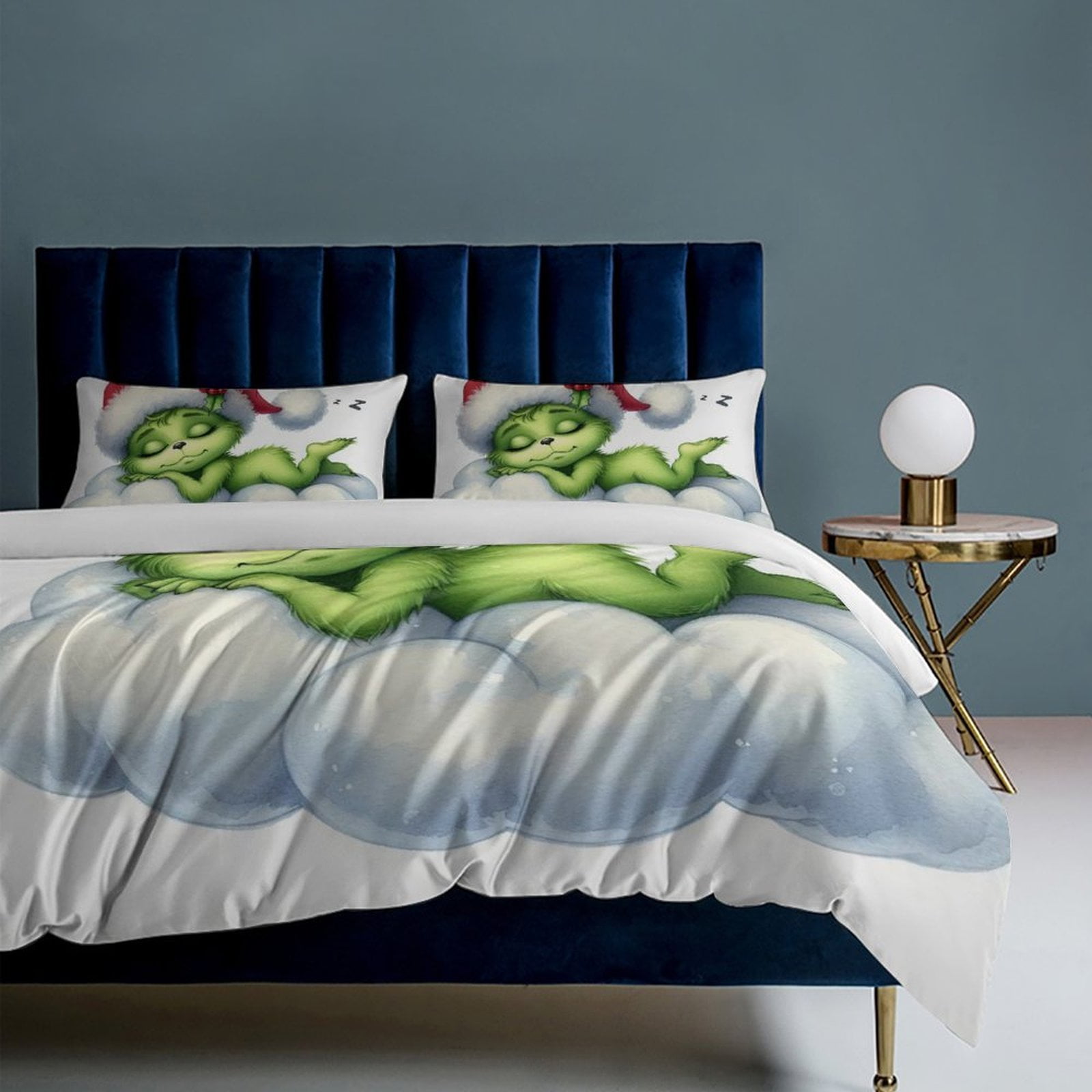 Baby Grinch Bed Sheet Set for Kids Boys Girls Bedding,Duvet Cover,Queen ...