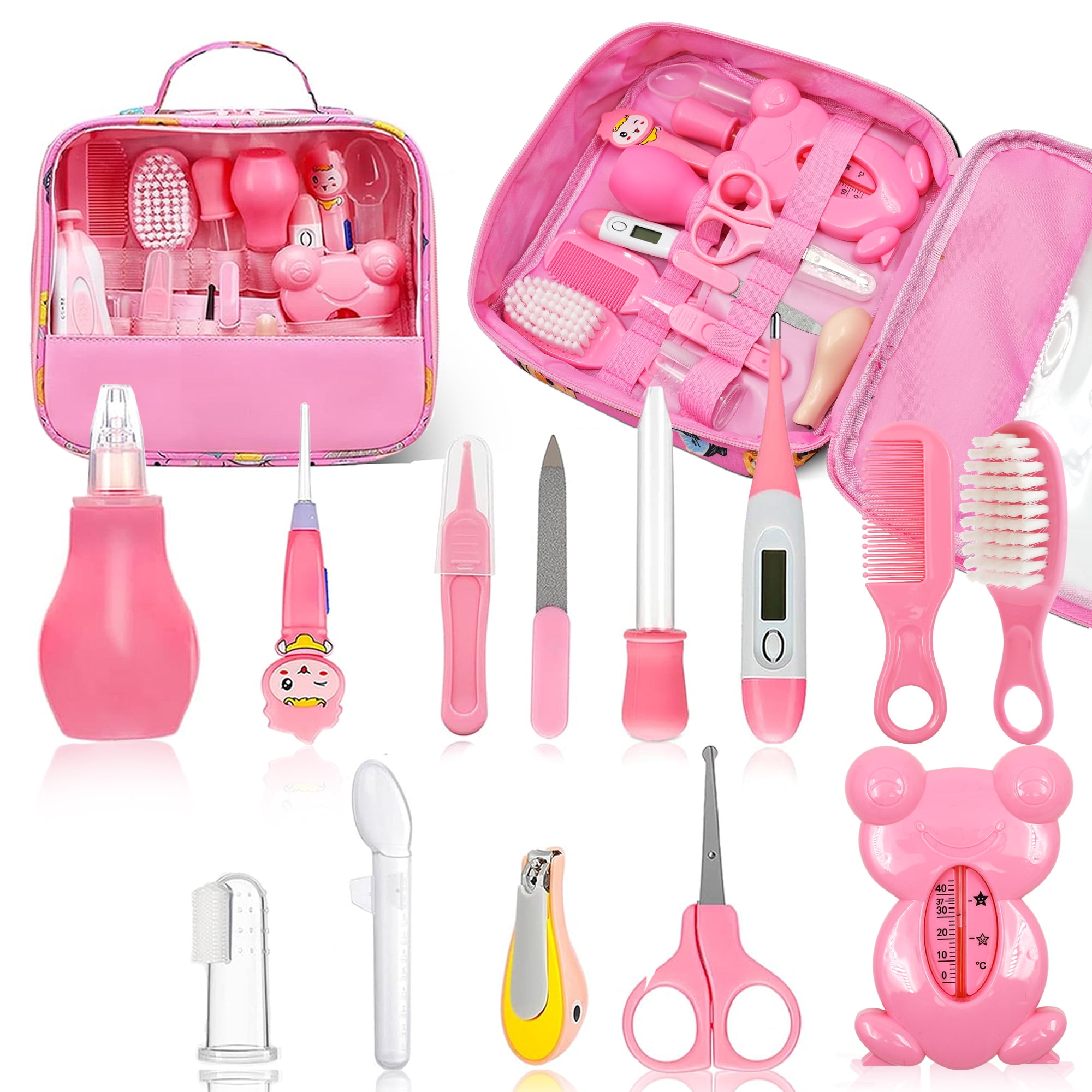 Baby Grooming Kit,13 in 1 Safety Newborn Nursery Care Set with Hair ...