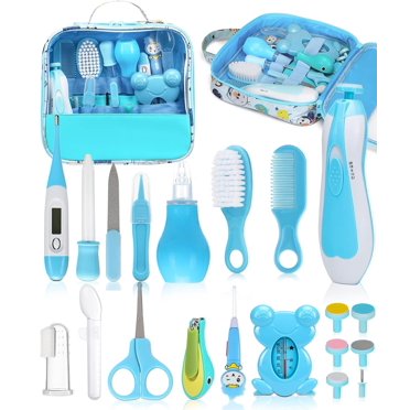 Baby Grooming Kit, Infant Safety Care Set with Hair Brush Comb Nail ...