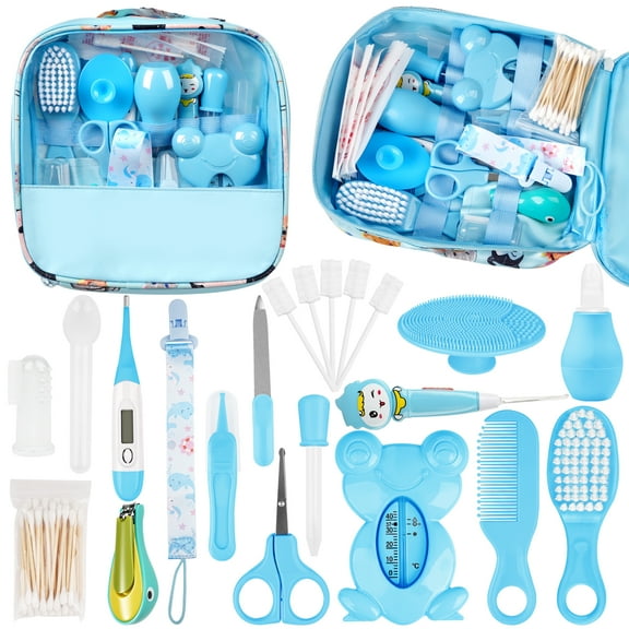 Baby Grooming Kit, Infant Safety Care Set with Hair Brush Comb Nail ...