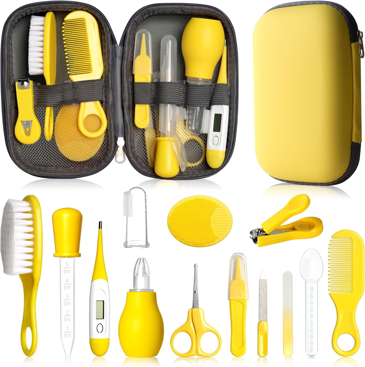 Baby Grooming Kit, Infant Safety Care Set with Hair Brush Comb Nail ...