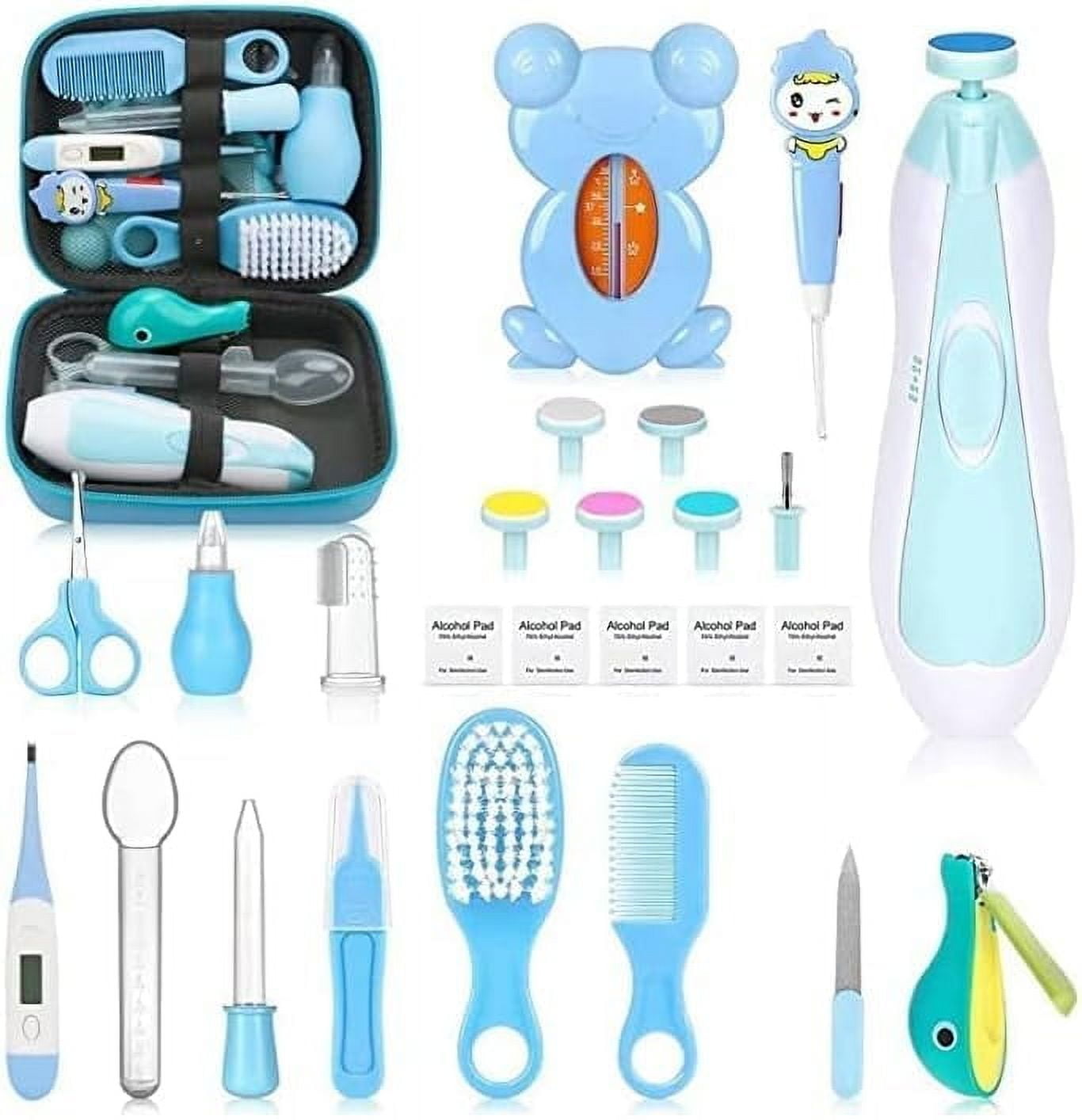 Baby Grooming Kit, Infant Safety Care Set with Hair Brush Comb Nail ...