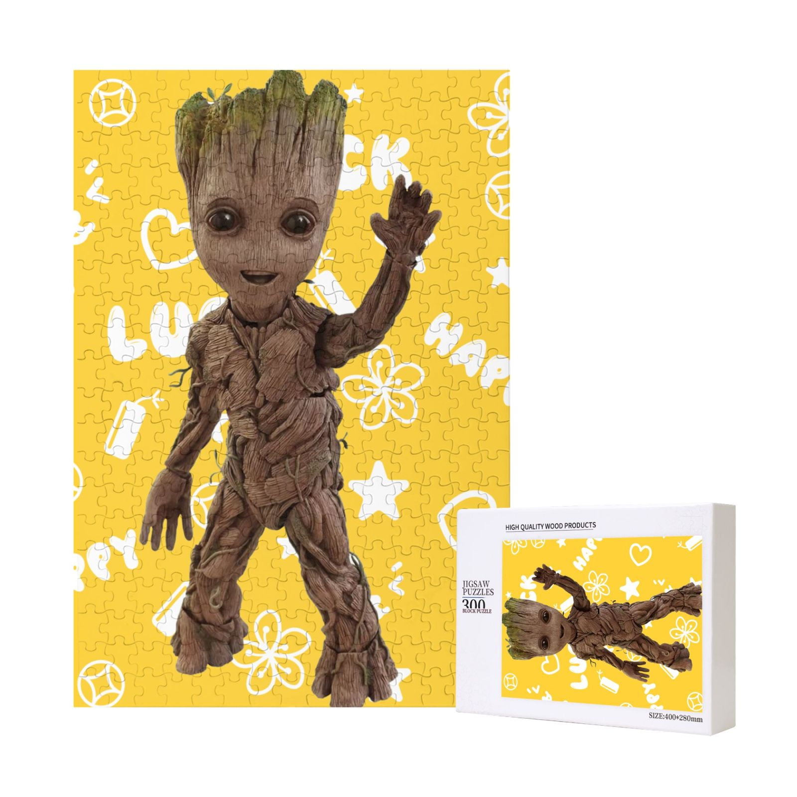 Baby Groot A Picture Puzzle For Adults - 300 Piece Of Wooden Puzzle ...