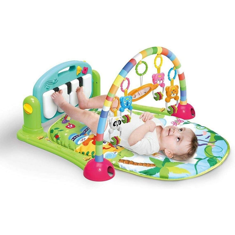 Baby Gym Play Mat Activity Center, Kick and Play Piano Gym Mat with ...