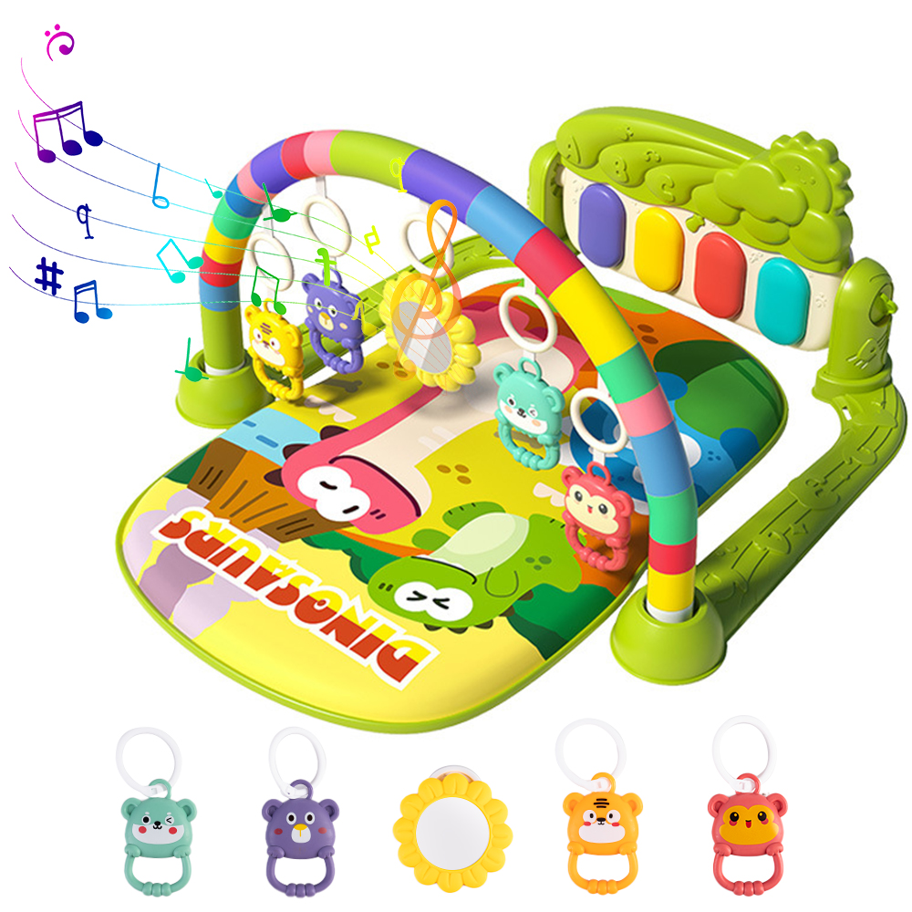 Hopscotch Lane Rainbow Activity Gym - Tummy Time Play Mat, Musical ...
