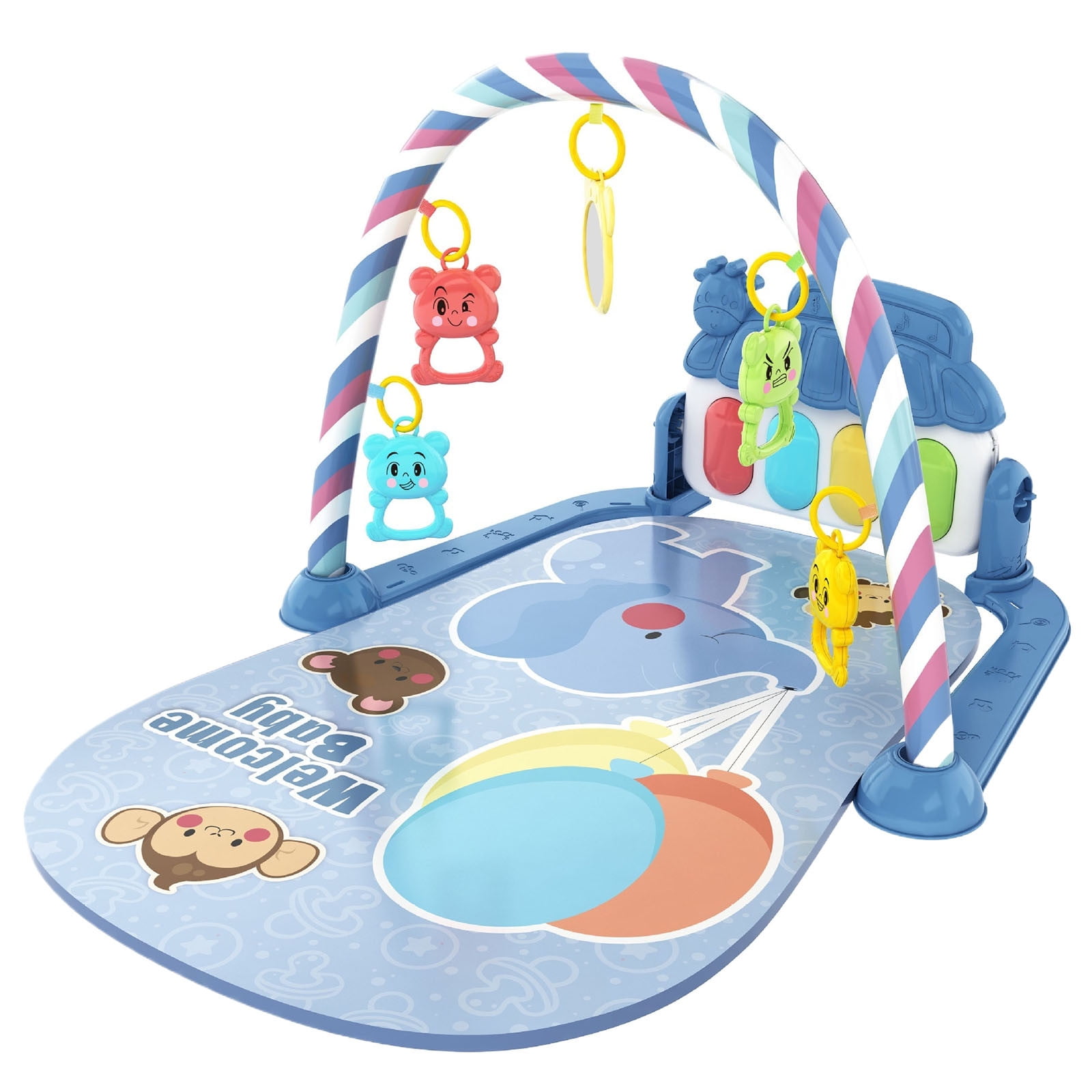 Baby Gym Play Mat - Play Mat Piano Time Activity Mat With Music Play ...