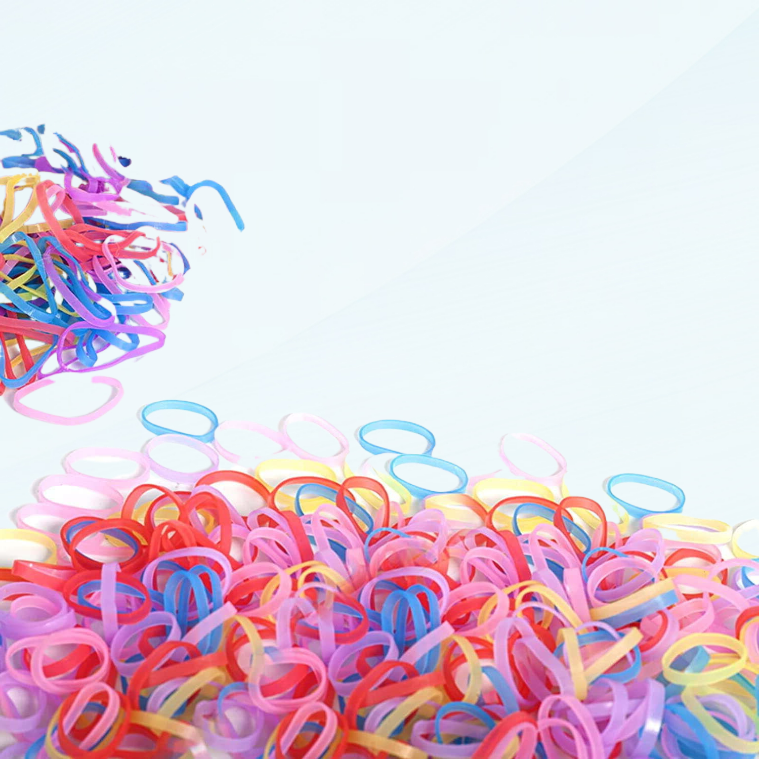 Baby Hair Ties, 3 Size Soft Elastic Bands, 1200 pcs for Little Girl Kid ...