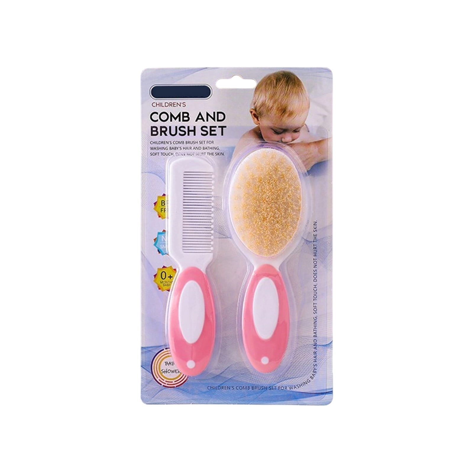 Baby Hairbrush Bath Comb Soft Bristles Gentle Scalp Massager for ...