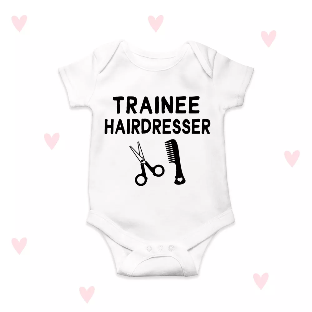 Baby Hairdresser Baby Grow Funny Mini Me Mummy Daddy Future Job Baby ...