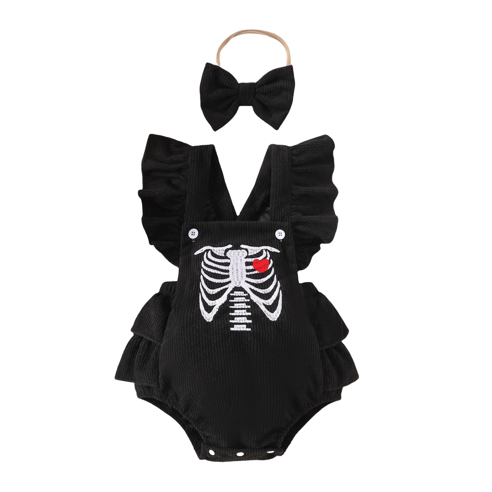 Baby Halloween Clothes, Fly Sleeve Cartoon Hallowmas Backless Romper ...