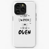 Baby Halloween Fall Tiny Witch in the Oven Funny Meme Art iPhone Case ...