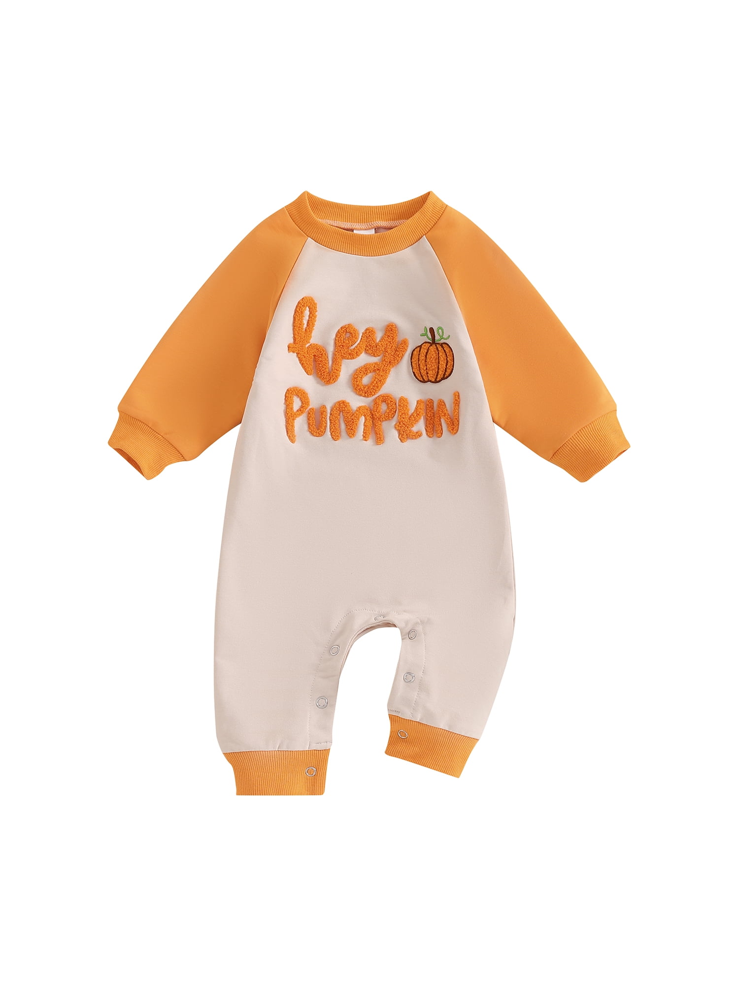 Baby Halloween One Piece Romper Outfits Newborn Pumpkin Jumpsuit Ghost Long One Piece Fall ...