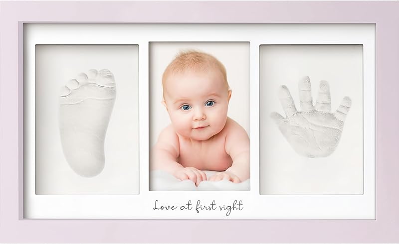 Baby Hand and Footprint Kit - Clay Handprint Keepsake Frame, Newborn ...