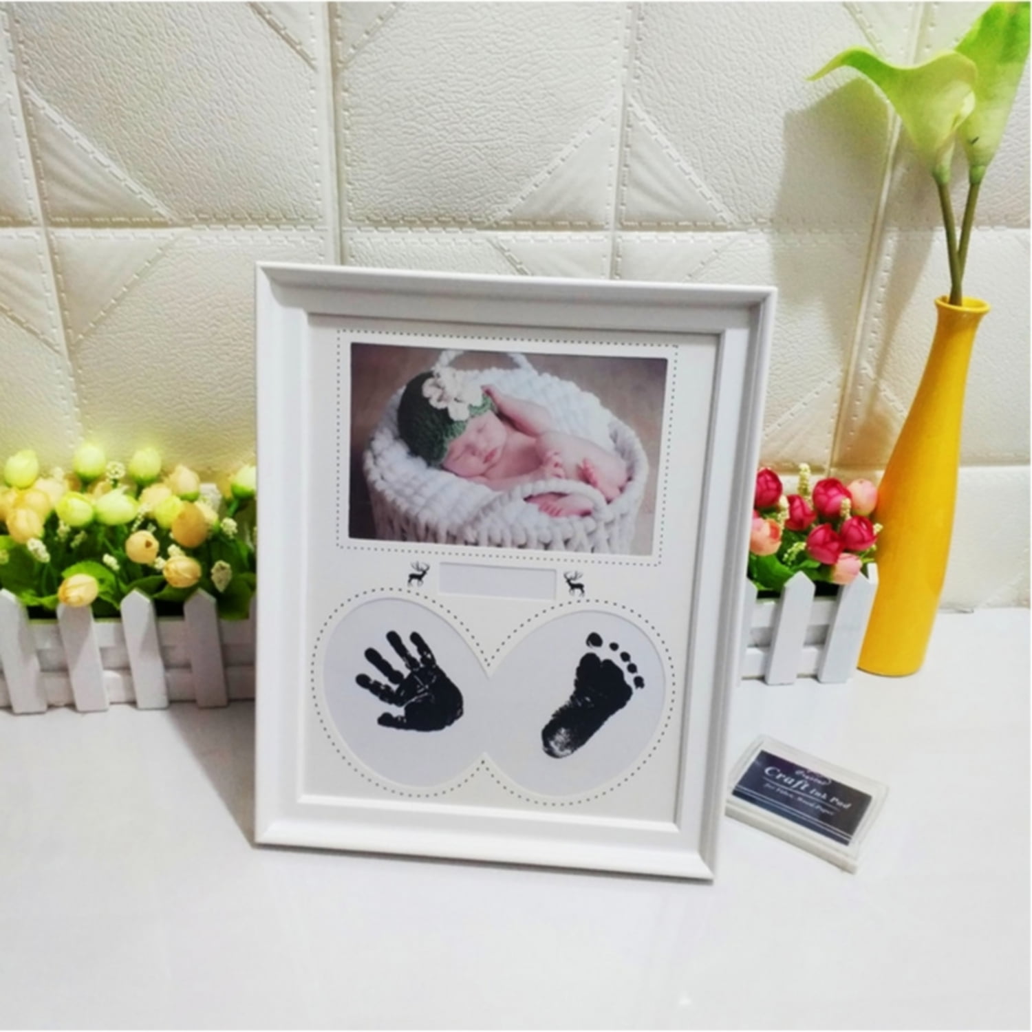 Baby Hand and Footprint Kit, Newborn Handprint Foot Print Keepsake ...
