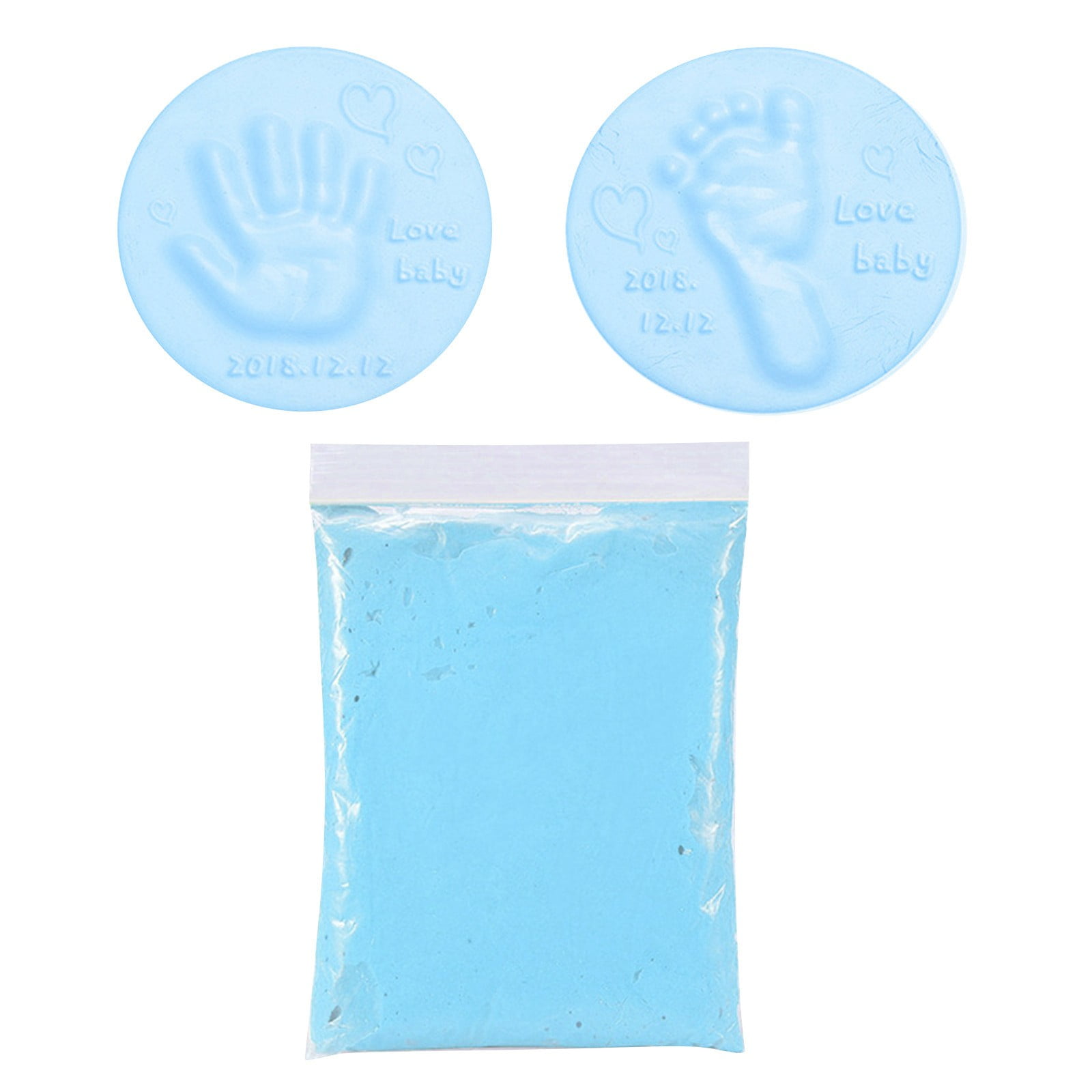 Baby Handprint and Footprint Imprint Kit for Kids - Air Drying Soft ...