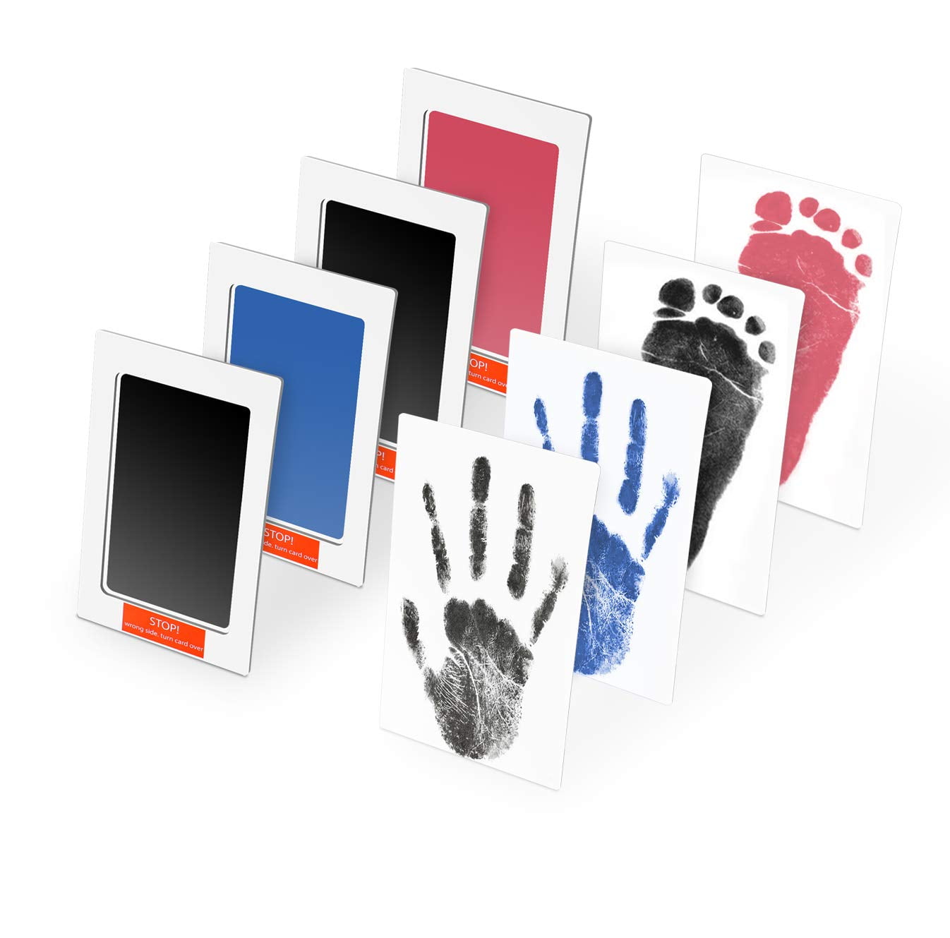 Baby Handprint and Footprint Set in 3 Colors, Baby Imprint with 4 x Ink ...