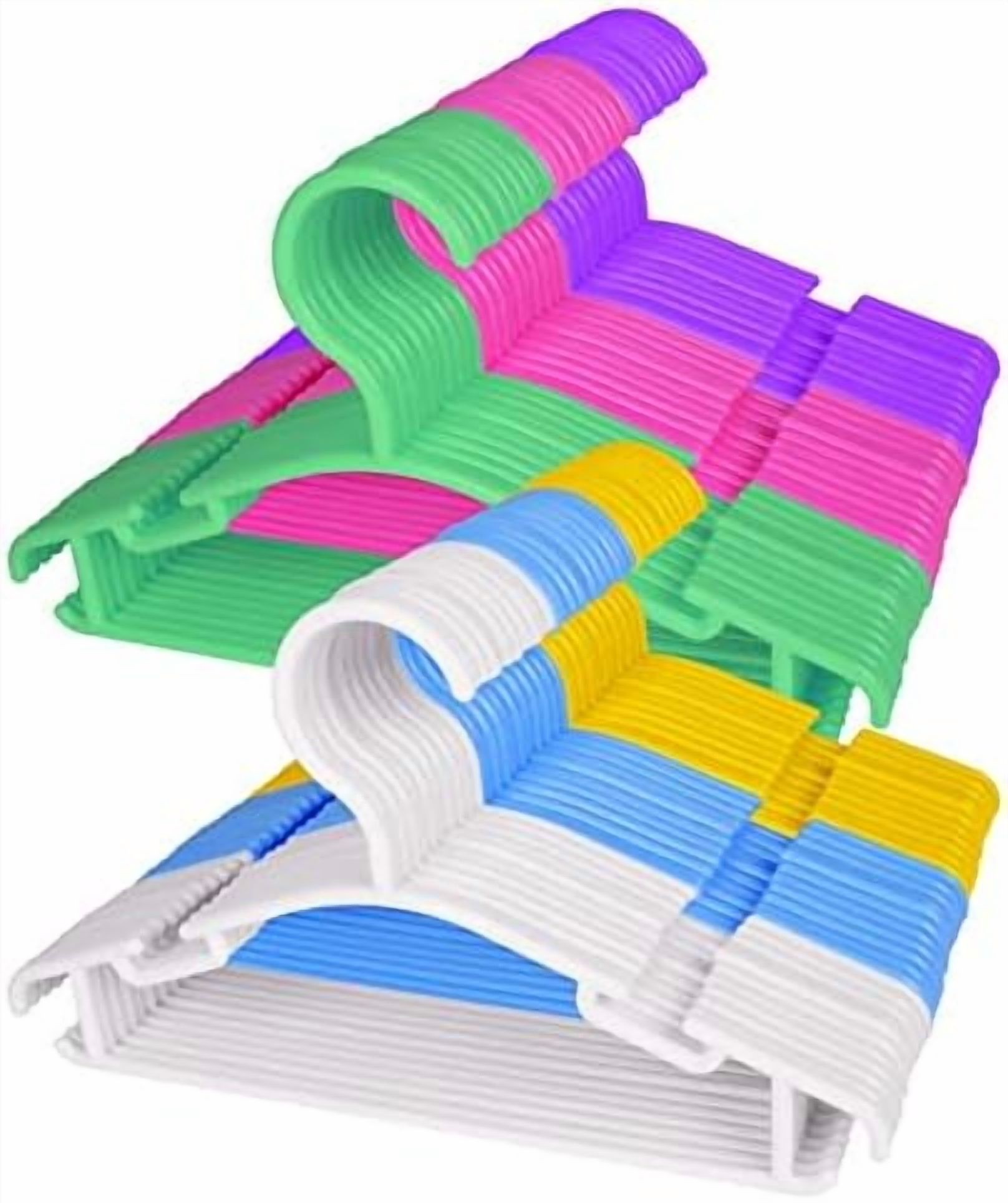 Baby Hangers, 100 Pack Kids Plastic Hangers for Small Childrens Baby ...