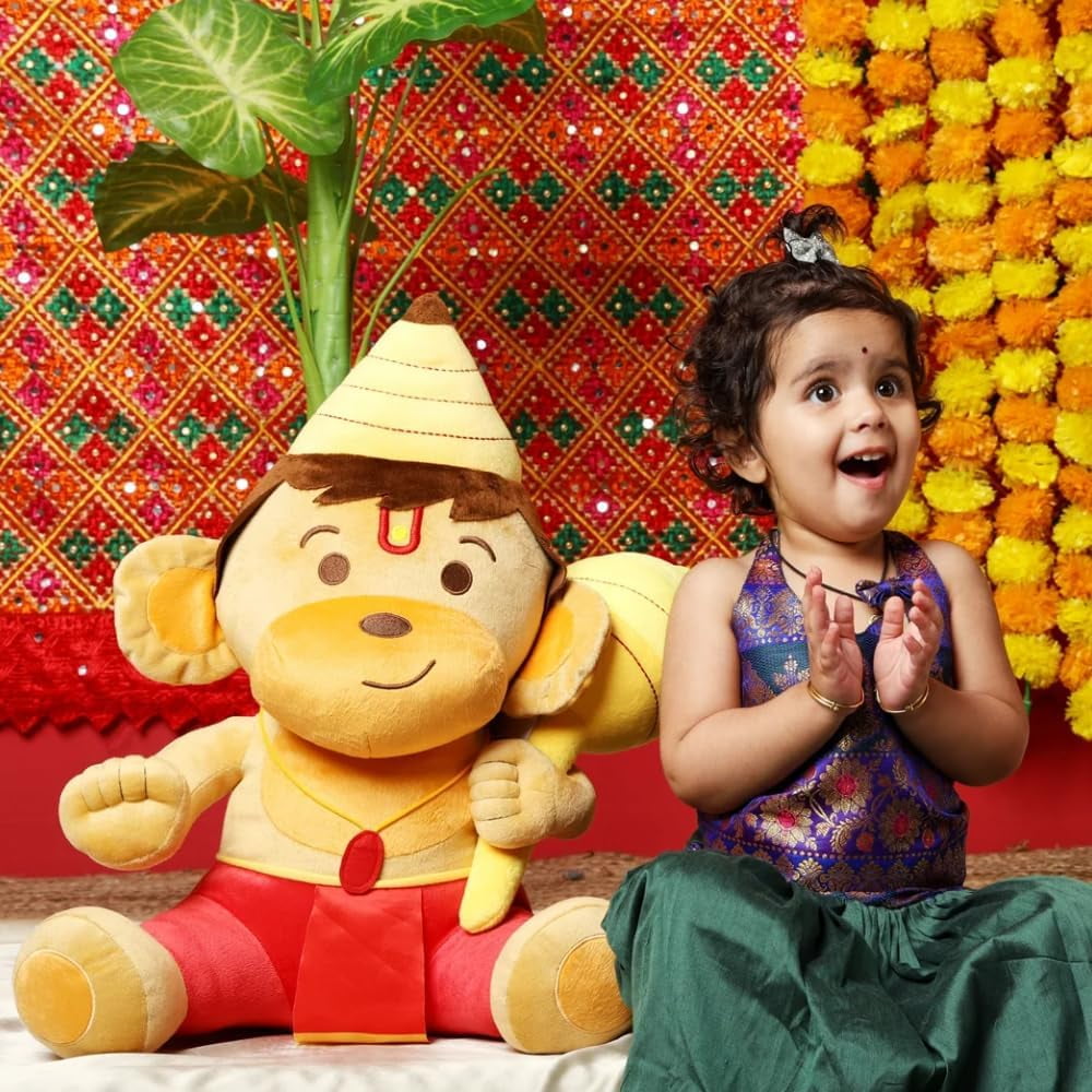 Baby Hanuman (Mega 22") Plush Toy | Ideal for Newborns, Infants ...