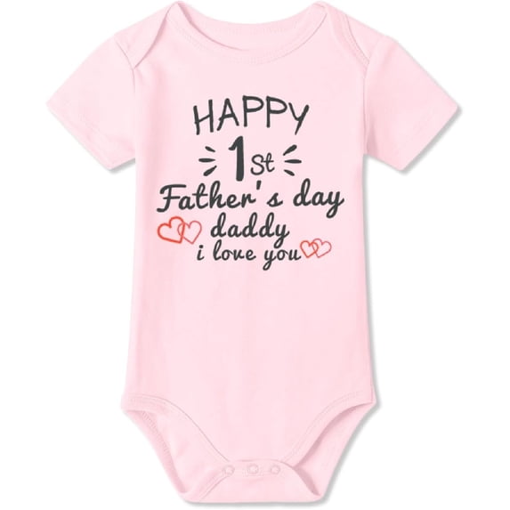 Baby Happy 1st Mother's Day 100% Cotton Onesie Fathers Day Outfit ...