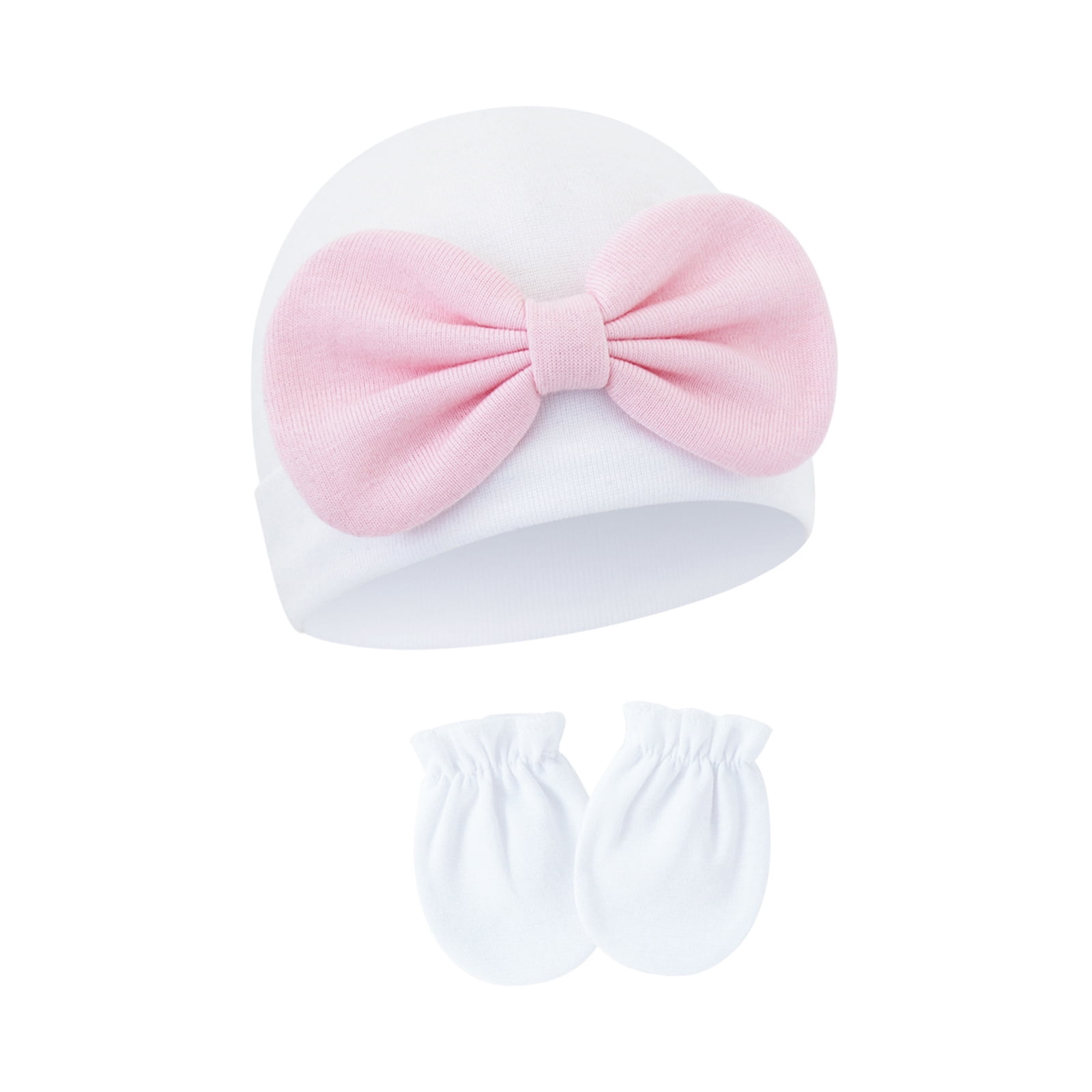 Baby Hat Newborns Headwear Hospital Hat Sweet Bowknot Decoration with ...