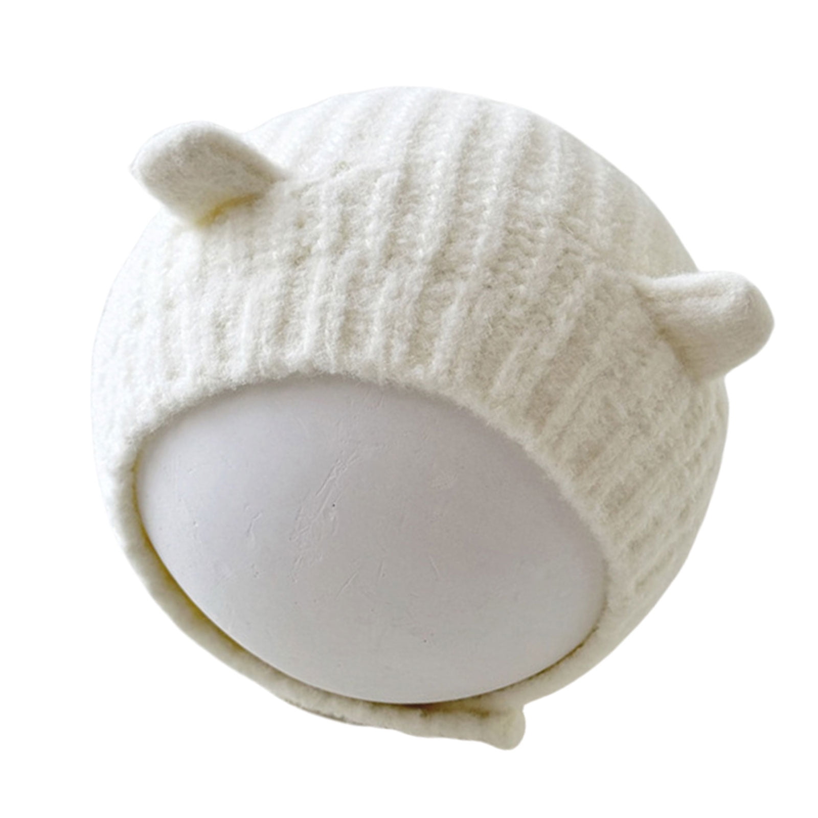 Baby Hat Warm Bonnet Caps Solid Color Winter Protective Earmuffs Bonnet ...
