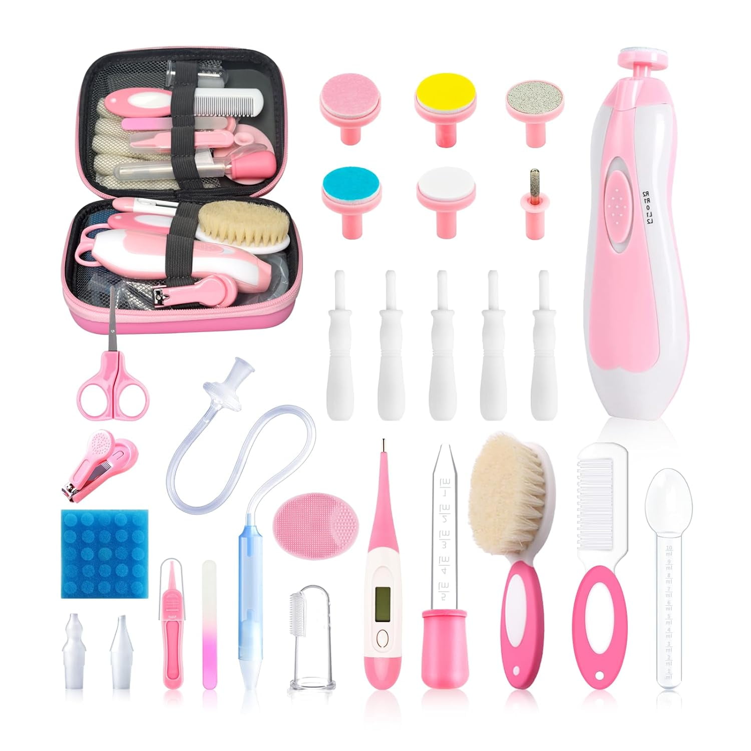 Baby Healthcare and Grooming Kit, 28 in 1 Portable Baby Essentials Kit ...