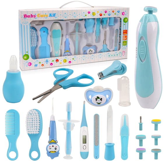 BUSATIA Baby Healthcare and Grooming Kit, 20 in 1 Newborn Nail Trimmer ...