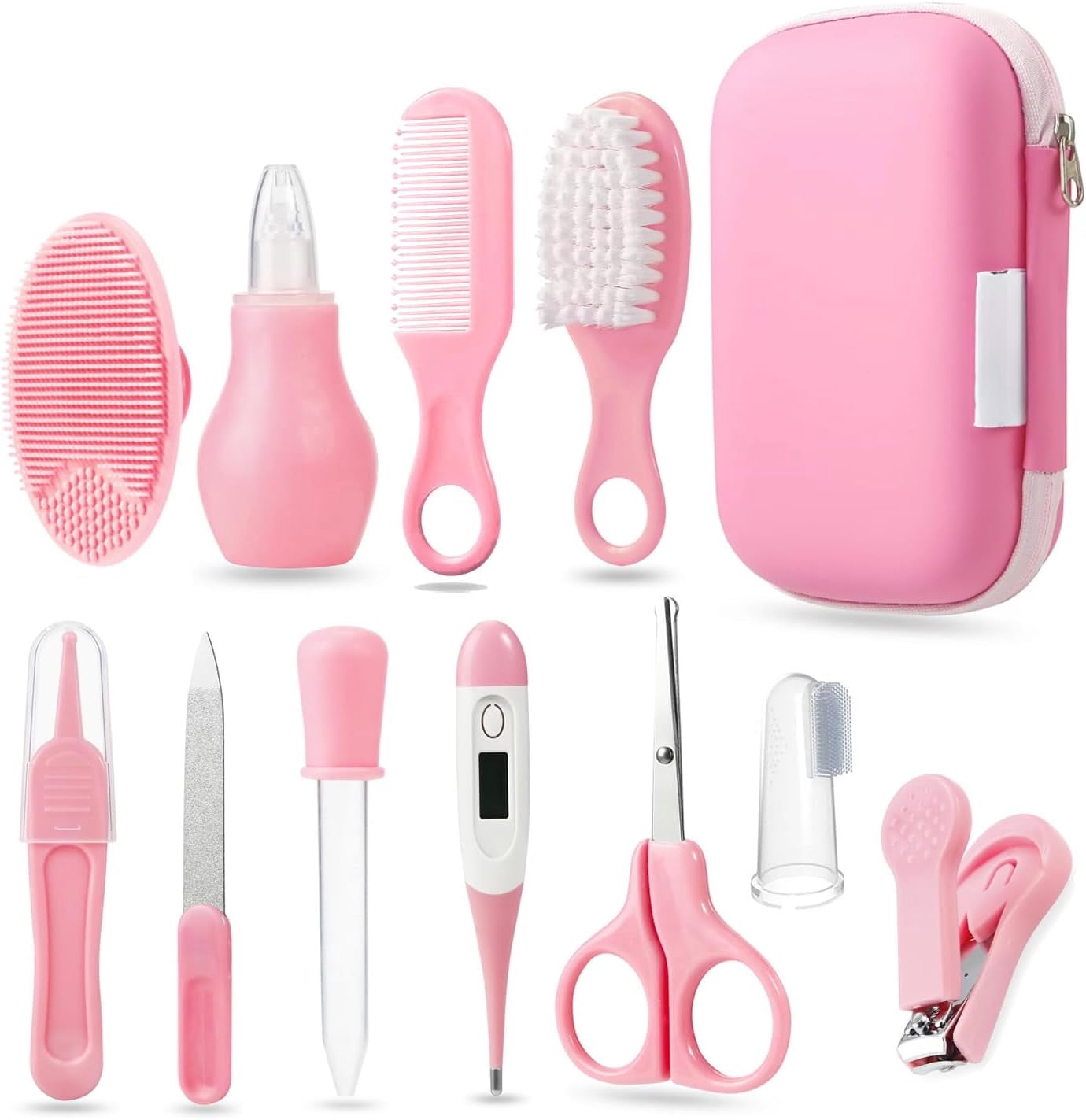 Baby Healthcare & Grooming Kit - Baby Safety Set Comb, Brush, Finger ...