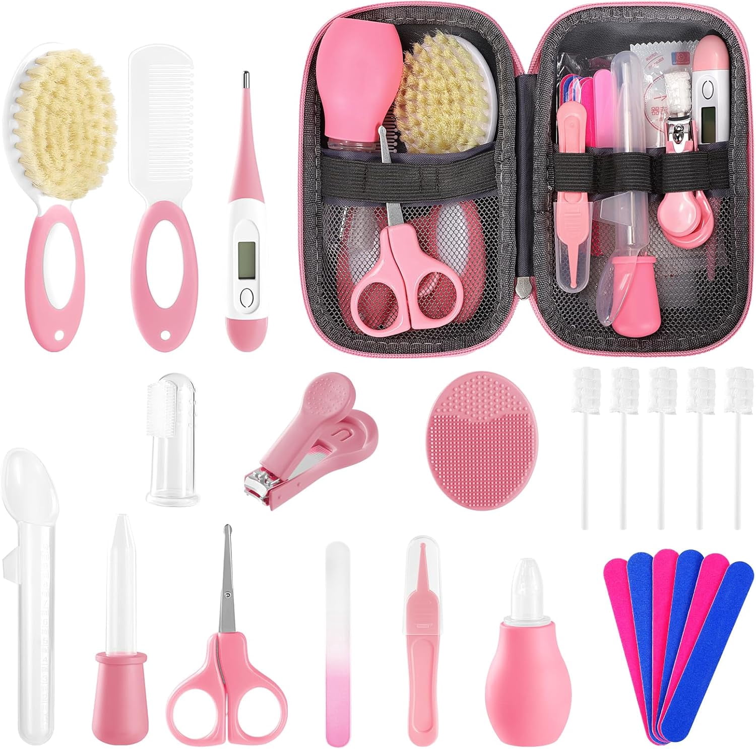Baby Healthcare and Grooming Kit for Newborn Kids, Upgraded Safety Baby ...