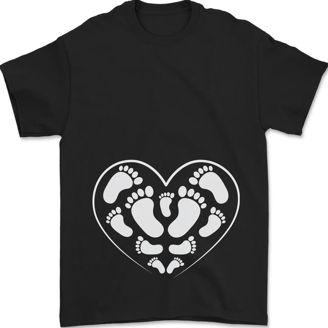Baby Heart New Baby Pregnancy Pregnant Mens S-5XL T-Shirt - Walmart.com
