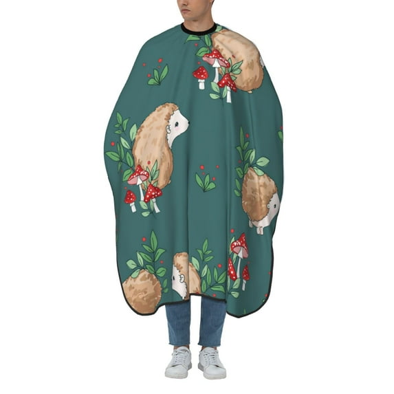 Baby Hedgehog Mushroom Hair Cut Hairdressing Cape Apron Waterproof ...