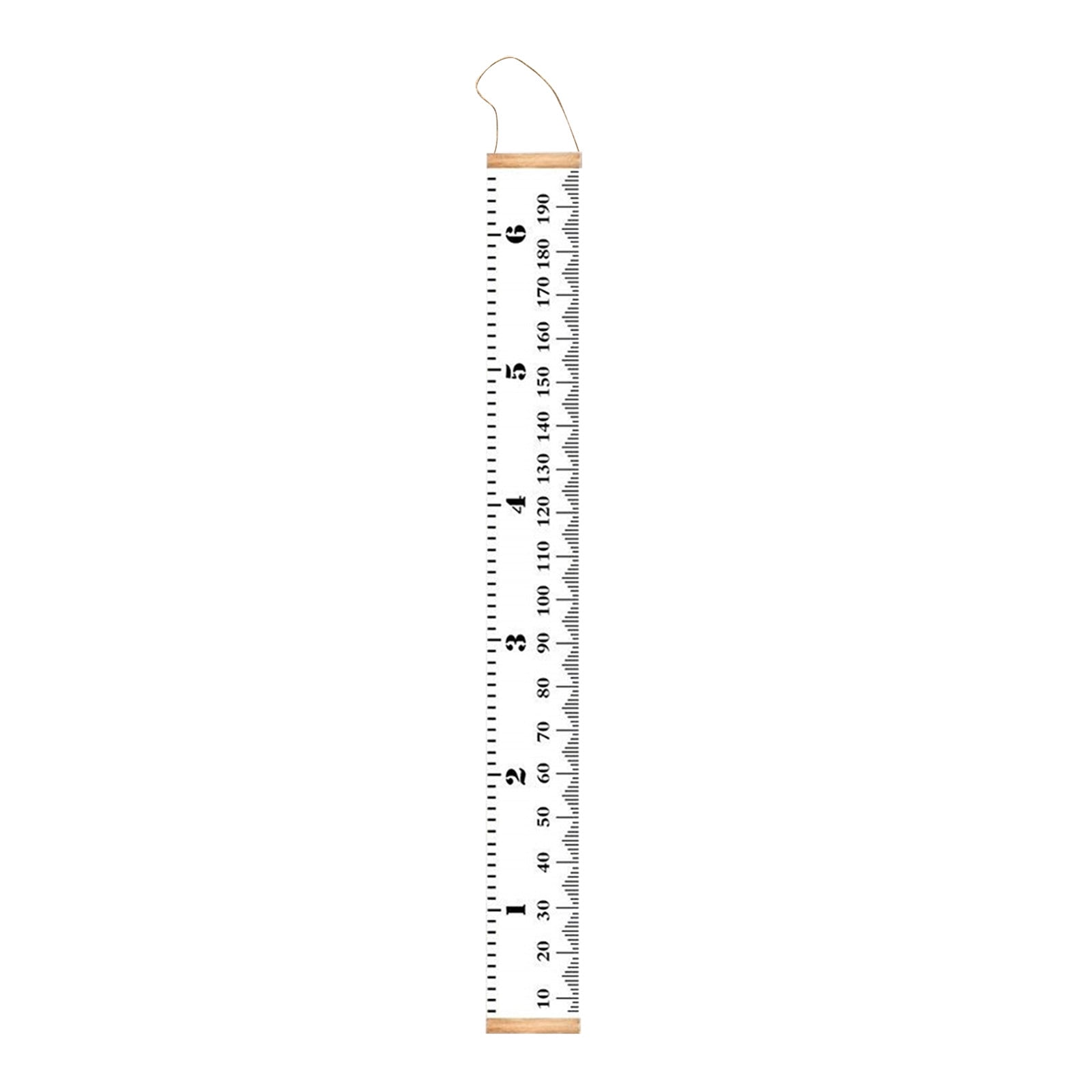 Baby Height Growth Chart Hanging Rulers Kids Room Wall Wood Frame Home ...
