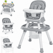 Babyjoy Infant Feeding 8-in-1 Convertible High Chair, Toddler Eating ...