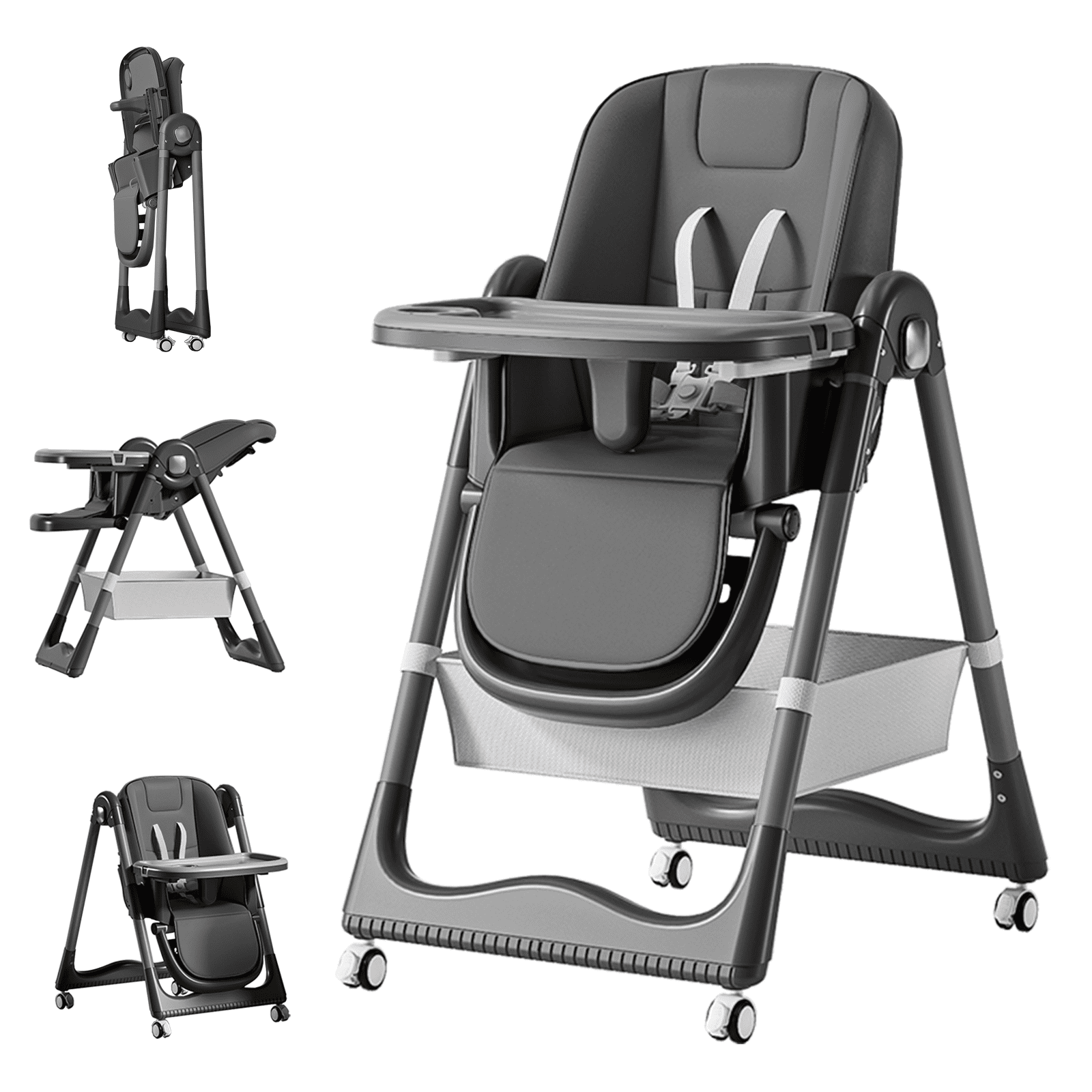 Baby High Chair, High Chairs for Babies and Toddlers,Height Adjustable ...