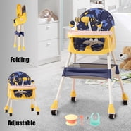 Dream On Me Portable 2-In-1 Table Talk High Chair, Gray - Walmart.com