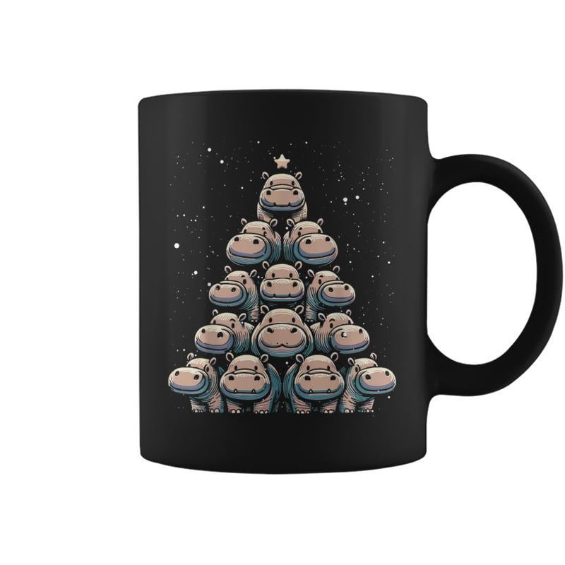 Baby Hippo Christmas Tree Xmas Hippo For Kid Women Coffee Mugs ...