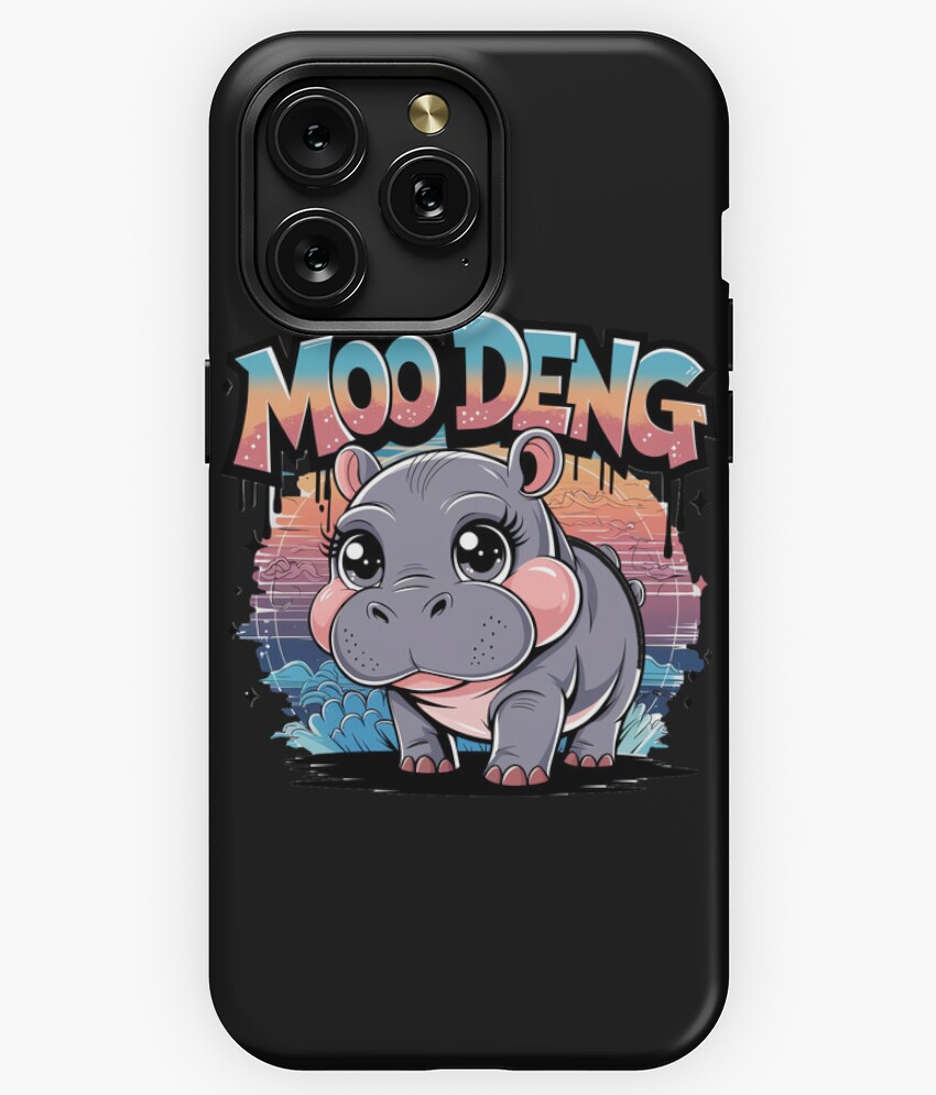 Baby Hippo Moo Deng Cute Viral Animal Fan Graphic A4611 Phone Case for ...