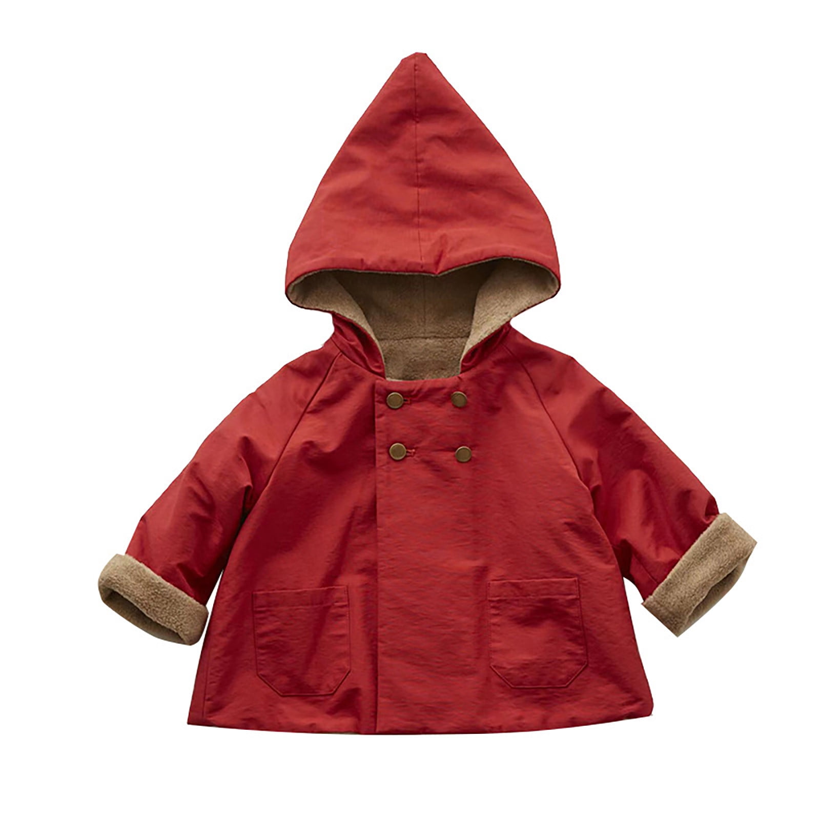 Baby Hoody Shirt Toddler Little Girls Boys Hooded Jacket Botton Outwear ...